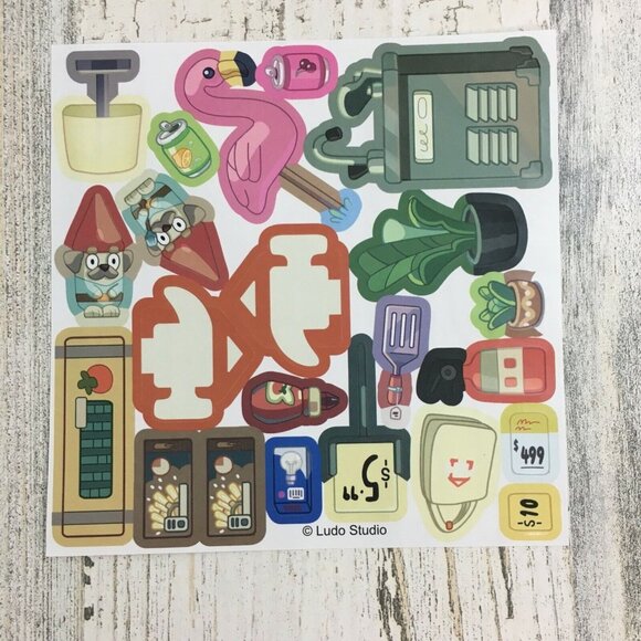 moose toys | Toys | Bluey Stickers Sheet For Hammerbarn Playset Garden ...